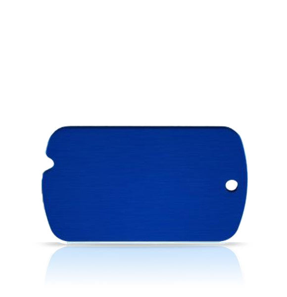 TaggIT Engraving Classic Blue Identity Tag Anodised Aluminium iMarc Tag