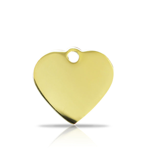 TaggIT Engraving Prestige Gold Small Heart iMarc Pet ID Tag